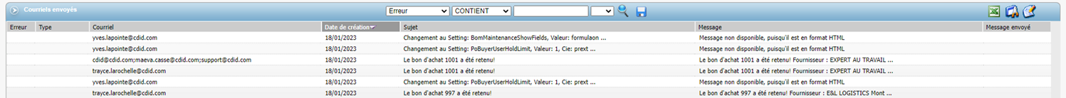 Gestion de système - Prextra